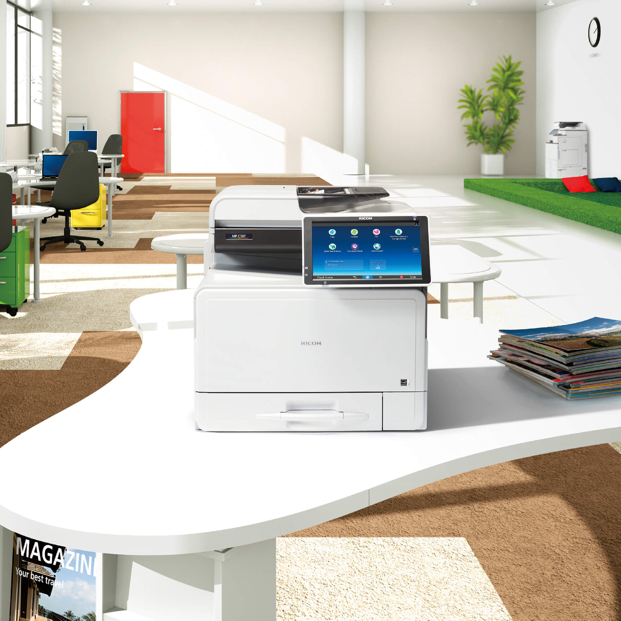 Nashuatec MPC307SPF, višefunkcijski pisač, laserski ispis u boji, A4 ...