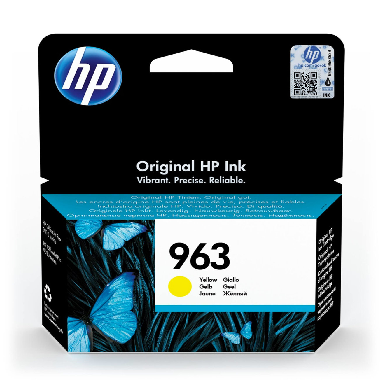 HP 963 Yellow Original Ink Cartridge [3JA25AE#BGX]