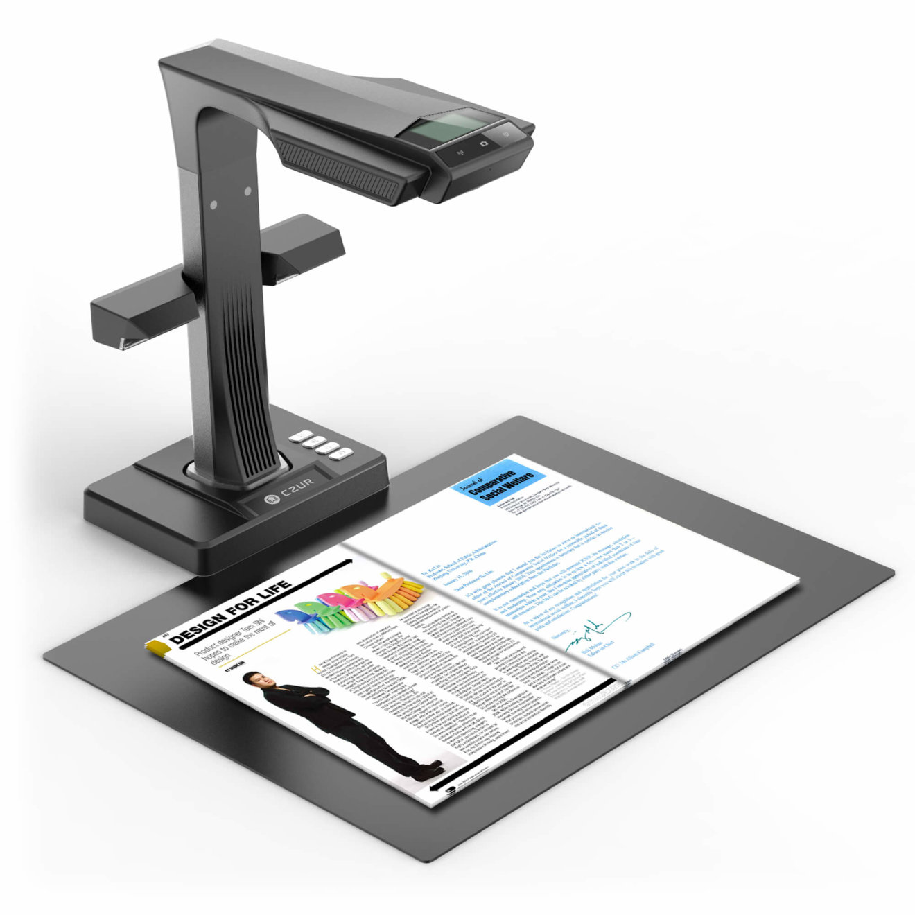 CZUR ET16 Plus, Smart Book Scanner, OCR by ABBYY, 16 MP HD kamera, A3 ...